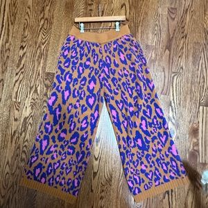 FARM Rio | Pants & Jumpsuits | Farm Rio Leopard Pop Sweater Pants Size ...